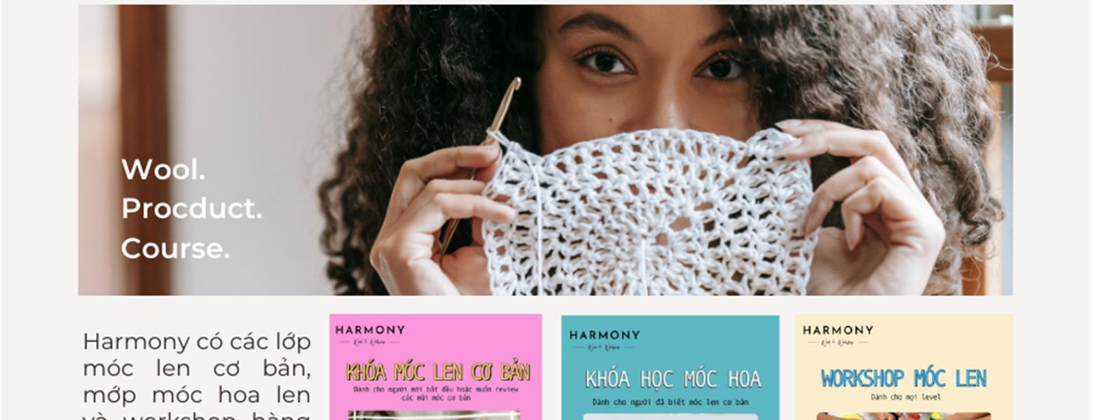 WORKSHOP MÓC LEN | HARMONY CROCHET | Ticketbox