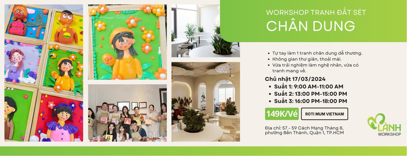 WORKSHOP DIY TRANH CHÂN DUNG ĐẤT SÉT | Ticketbox